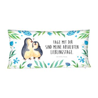 Mr. & Mrs. Panda Kissen Pinguin umarmen - Geschenk, Partnerkissen, Liebeskissen, Liebe, Kuschelkissen, Umarmung, Paarkissen, Kopfkissen, Hochzeitstag