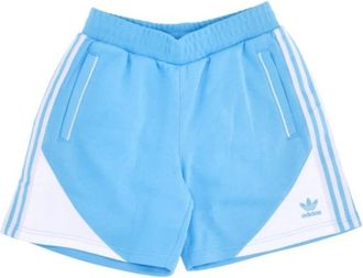 adidas Fleece Short Sky Rush - - Sport - Damen - Blau - XL