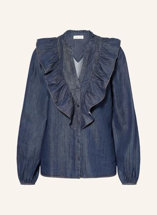 Phase Eight Jeansbluse Alexia Mit Volants blau