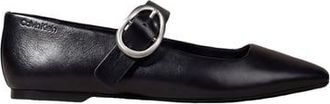 Calvin Klein Ballerines &agrave; bout carr&eacute; en cuir