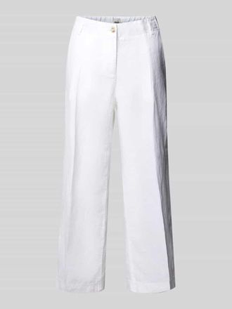 Brax Straight Leg Leinenhose mit verk&uuml;rztem Schnitt