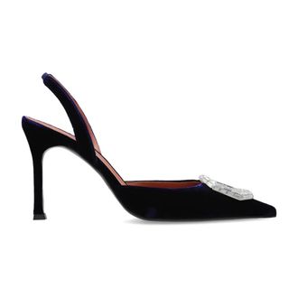 Amina Muaddi Camelia Sling 90 - - Shoes - Damen - Blau - 38 EU