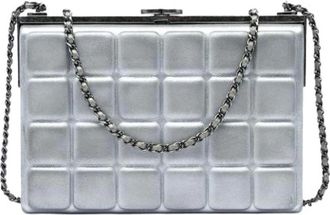 Chanel Pre-owned Frame Clutch - Femme - Pre-owned - Gris - Taille: ONE Size