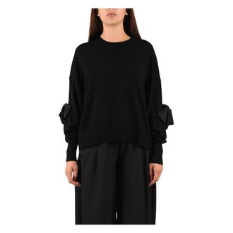 Meimeij Pull &agrave; col rond - Femme - Pulls - Noir - Taille: 40 FR