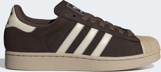 adidas Originals Superstar ii Schuhe in Aurora Coffee / Wollwei&szlig;-Braun