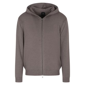 A|X Armani Exchange Kapuzen-Zip-Cardigan - - Sweatshirts & Hoodies - Herren - Grau - S