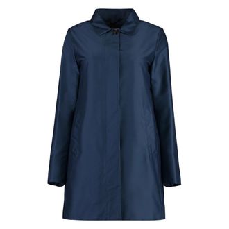 Moorer Technische Stoffjacke mit Logodetail - - Coats - Damen - Blau - XL