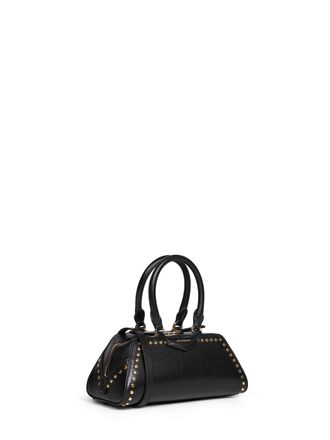 Givenchy Womens Mini Handbag Antigona East-West Black Calf Leather Handbags Hand Bags