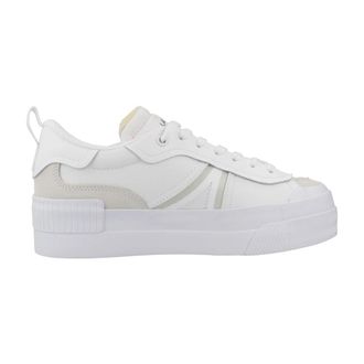Lacoste Plateau-Sneakers mit Kontrast - - Shoes - Damen - Wei&szlig; - 38 EU