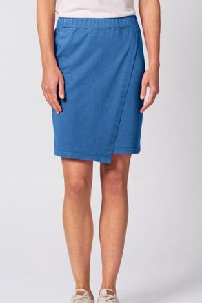 Hempage Hempage Damen vegan Wickelrock Ocean Blau