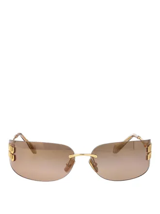 Miu Miu Sonnenbrille - Gold