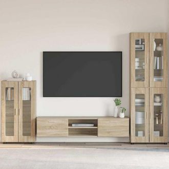 vidaXL vidaXL Buffet FLORIN Ch&ecirc;ne Sonoma 55,5 x 29 x 103 cm Bois ding&eacute;nierie