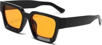 Generic Lunettes De Soleil &Agrave; Monture Carr&eacute;e For Hommes, Id&eacute;ales For Les Vacances, D&eacute;placements Quotidiens Et La Conduite(Yellow)