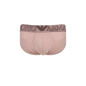 Emporio Armani Slip logotyp&eacute; en coton m&eacute;lang&eacute;