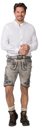 Stockerpoint Herren Hans Trachtenlederhose, Rauch ge&auml;scht, 54
