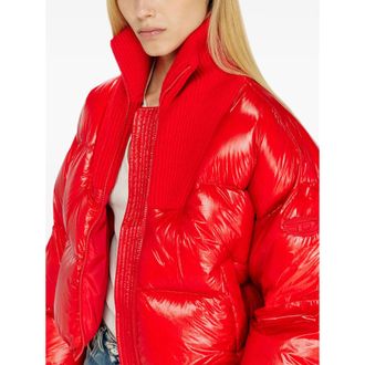 Diesel Micro Ripstop Down Down Jacket - Red