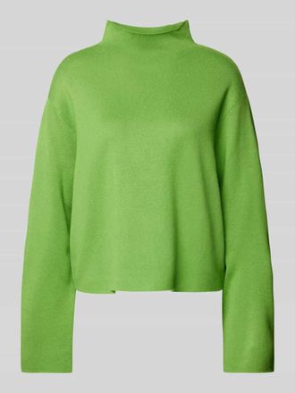 Jake*s Oversized Strickpullover aus Viskose-Mix mit Stehkragen