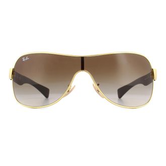 Ray-Ban Sonnenbrille 3471 001/13 Gold Braun Verlauf