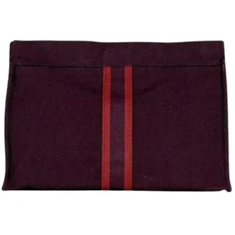 Herm&egrave;s Sac pochette Pre-owned - Femme - Pre-owned - Violet - Taille: ONE Size