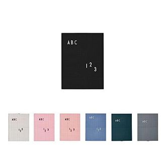 DESIGN LETTERS Letterboard A4 Schwarz | Stecktafel 29x21 cm | Memoboard | Filz-Buchstabentafel zur Dekoration | Message Board für zimmer deko, büro deko, Wanddeko | 