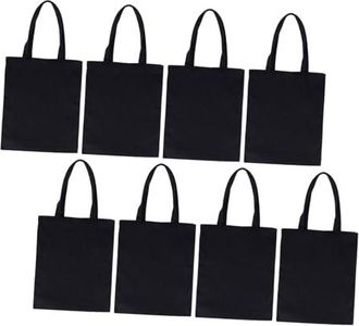 Valiclud 8 Pi&egrave;ces Lot de Sacs Cabas Toile Unie R&eacute;utilisables pour Peinture DIY Sublimation et Shopping avec Poign&eacute;es Sac de Bricolage Multifonctionnel pour Cou