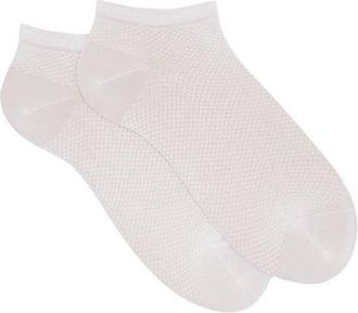 Dor&eacute; Dor&eacute; Chaussettes basses &agrave; motifs losanges en coton m&eacute;lang&eacute;