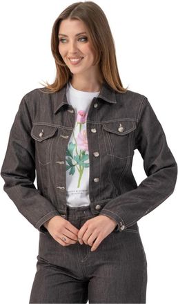 Kocca Femme, Vestes, Brun, Taille: 42 FR Veste courte style denim classique