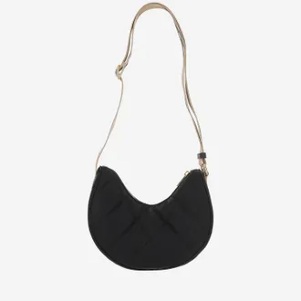 Burberry Womens Shoulder Bag Horseshoe Black Polyamide