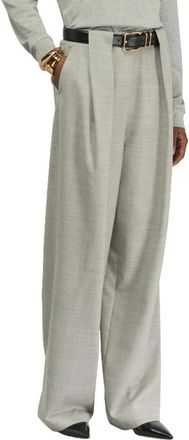 Semicouture Femme, Pantalons, Gris, Taille: 38 FR Wide Pantalons
