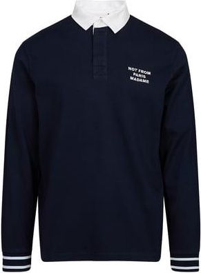 Dr&ocirc;le de Monsieur Polo droit &agrave; logo brod&eacute; en coton