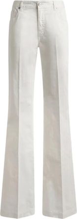 Etro Femme, Pantalons, Blanc, Taille: W25 Pegaso Long Flared Jeans