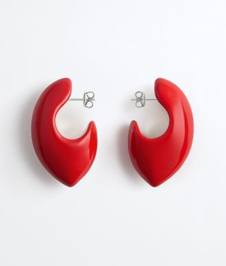 Bottega Veneta Boucles doreilles Claw - Rouge - Femme - Unisex