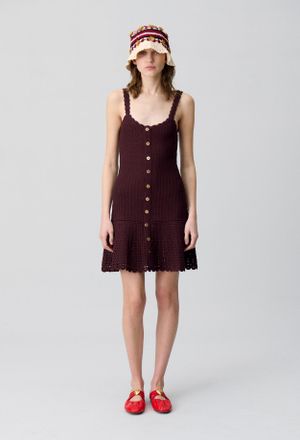 Claudie Pierlot Robe courte crochet