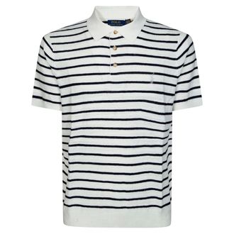 Polo Ralph Lauren Homme, Tops, Blanc, Taille: XL Maglia Polo Righe