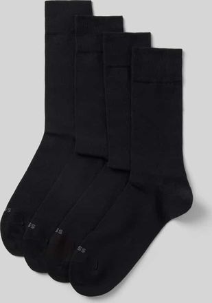 HUGO BOSS Socken mit Feinripp im 4er-Pack