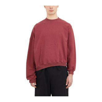 Magliano Homme, Sweatshirts et sweats &agrave; capuche, Rouge, Taille: L SweaT-shirt ras du cou oversize avec poche kangourou