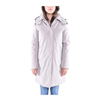 Woolrich Chevron Daunenparka - - Coats - Damen - Wei&szlig; - XS