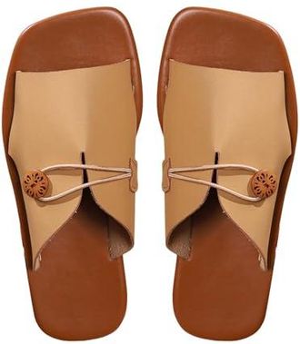Generic Chaussures de princesse pour femme - Sandales de plage creuses - D&eacute;contract&eacute;es - Chaussures plates - Chaussures pour femme - Chaussures de collection,