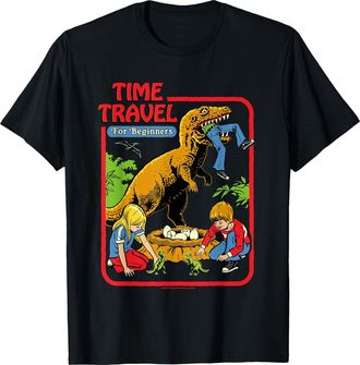 Steven Rhodes Time Travel Jurassic Sarcastic Retro Funny Adult Humor T-Shirt