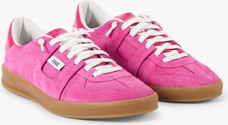 P448 Baskets Monza en cuir su&eacute;d&eacute;
