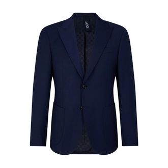 Joop Homme, Costumes, Bleu, Taille: XL Veste de costume classique avec poches plaqu&eacute;es