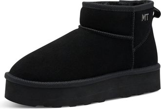 Marco Tozzi Marco Tozzi Damen Stiefeletten aus Leder Bequem, Schwarz (Black), 41 EU