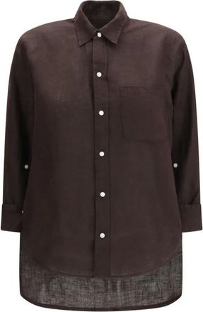 Citizens Of Humanity Femme, Blouses et Chemises, Brun, Taille: 40 FR Kayla Linen Shirt