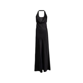 Helmut Lang Robe longue sans manches en soie
