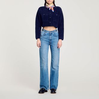 Sandro Kurze Strickjacke