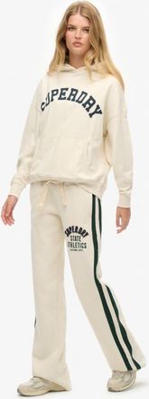 Superdry Athletic Essentials - Pantalon de jogging style hockey - Blanc cass&eacute;
