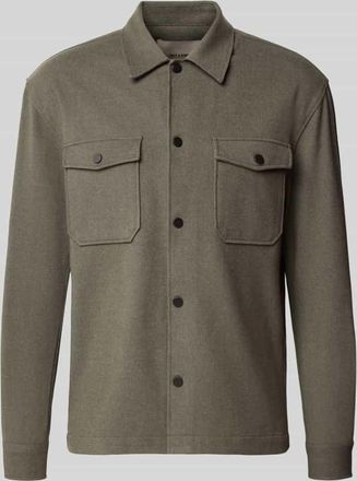 Only & Sons Hemdjacke mit Brusttaschen mit Viskose-Anteil