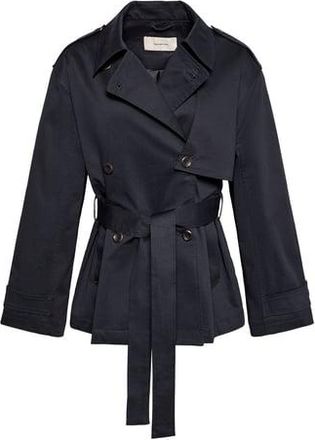 Calvin Klein Trench en serg&eacute; de coton m&eacute;lang&eacute;