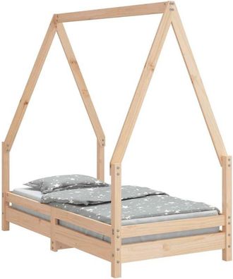 vidaXL Kinderbettgestell 70x140 cm aus massivem Kiefernholz