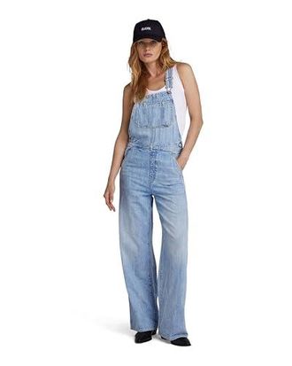 G-Star G-Star Femme Salopette Straight Leg, Bleu (sun faded cloudburst D24398-D536-G339), XS